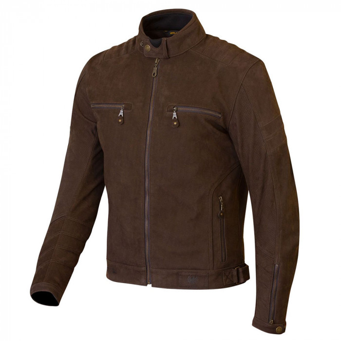 Merlin Miller TFL Cool Brown Leather Jacket Mens Motorcycle ...