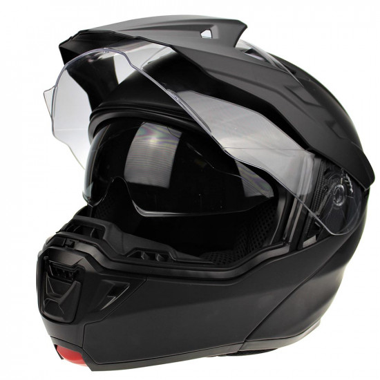 Viper RSV777 Enduro Flip Matt Black Motorcycle Helmet Flip ...