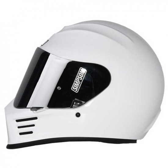 Full Face Helmets : Simpson Speed Gloss White Full Face Helmets ...